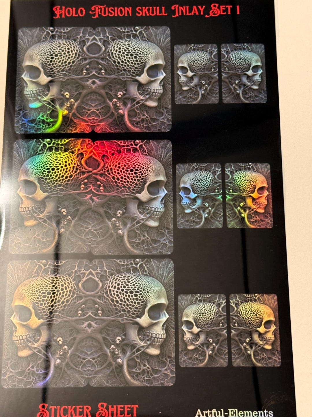 Holo Fusion Sticker, Adhesive Inlay, Holographic Stickers, for Gourd ...