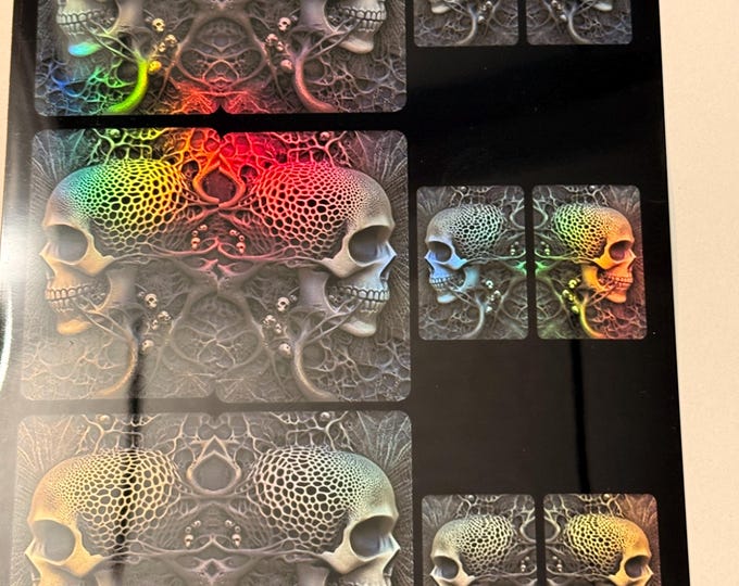 Holo Fusion Sticker, Adhesive Inlay, Holographic Stickers, for Gourd ...