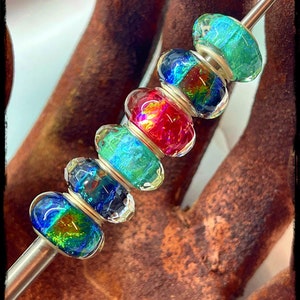 3D Aurora Fusion Tubes Round , Instant Inlay, Faux Dichroic, Aurora ...