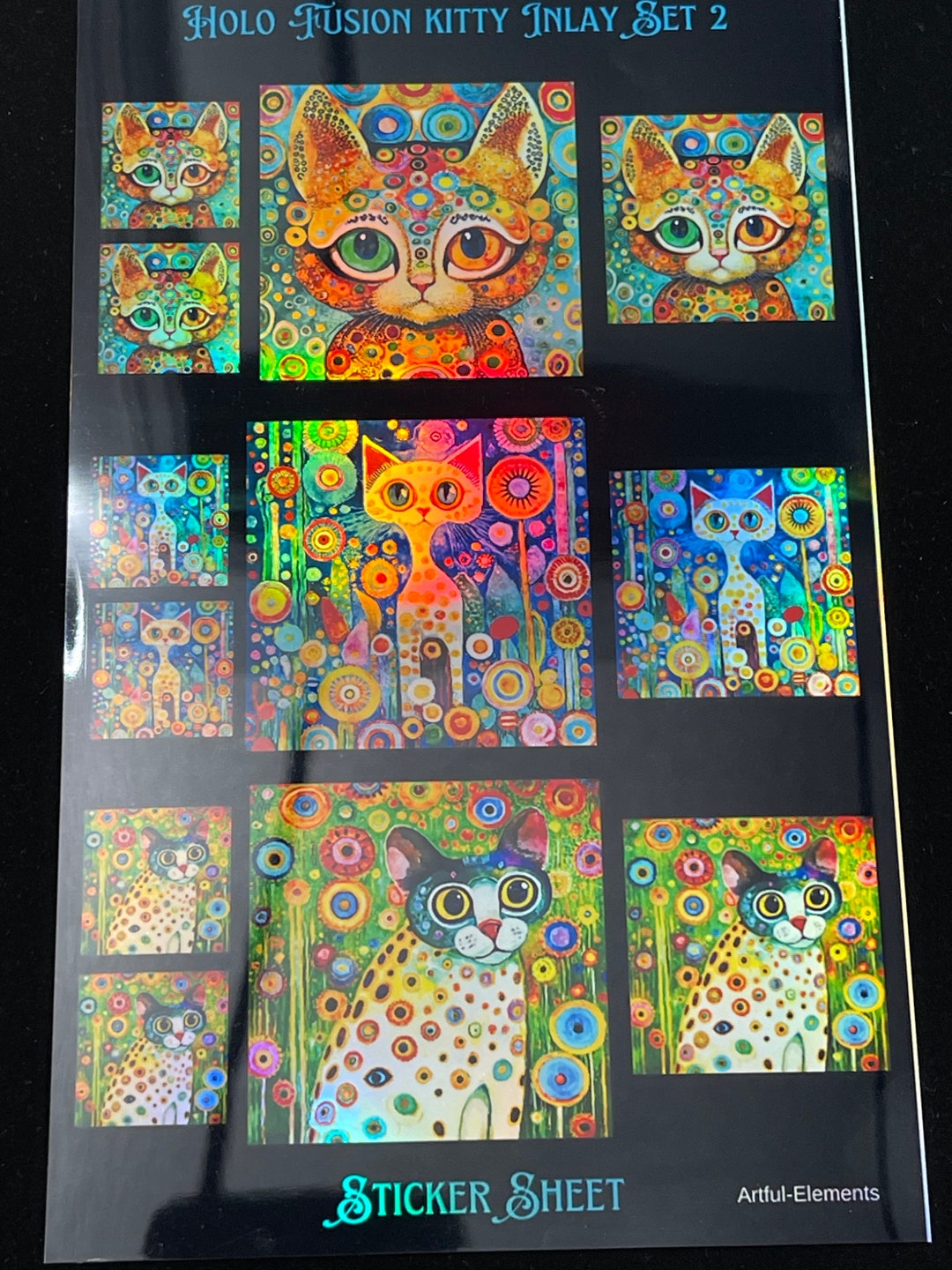 Holo Fusion Sticker, Adhesive Inlay, Holographic Stickers, for Gourd ...