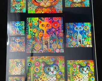 Holo Fusion Sticker, Adhesive Inlay, Holographic Stickers, for Gourd ...