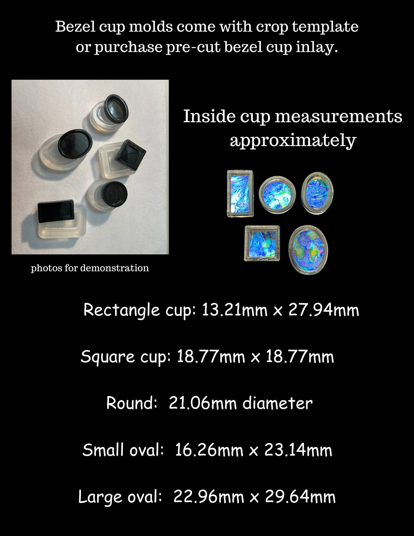 New Bezel Cup Silicone Mold, Fusion Bezel Cup Mold , Resin Bezel Mold ...