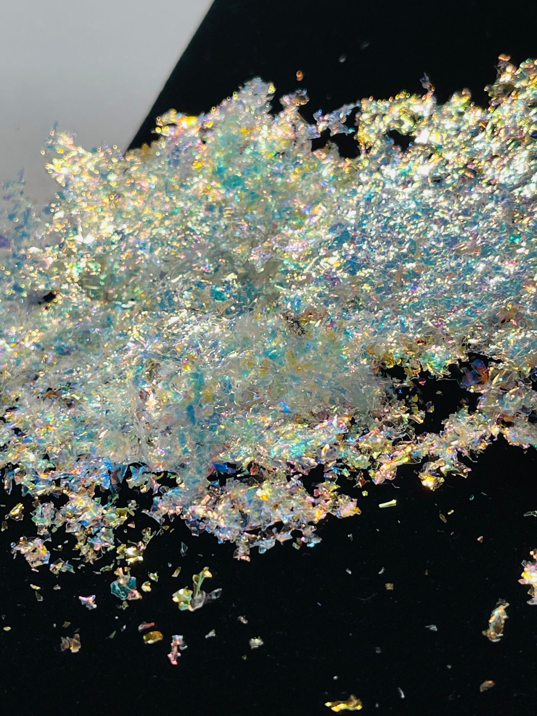Fine Spun Fusion Flake Glitter Flake Inlay Iridescent - Etsy