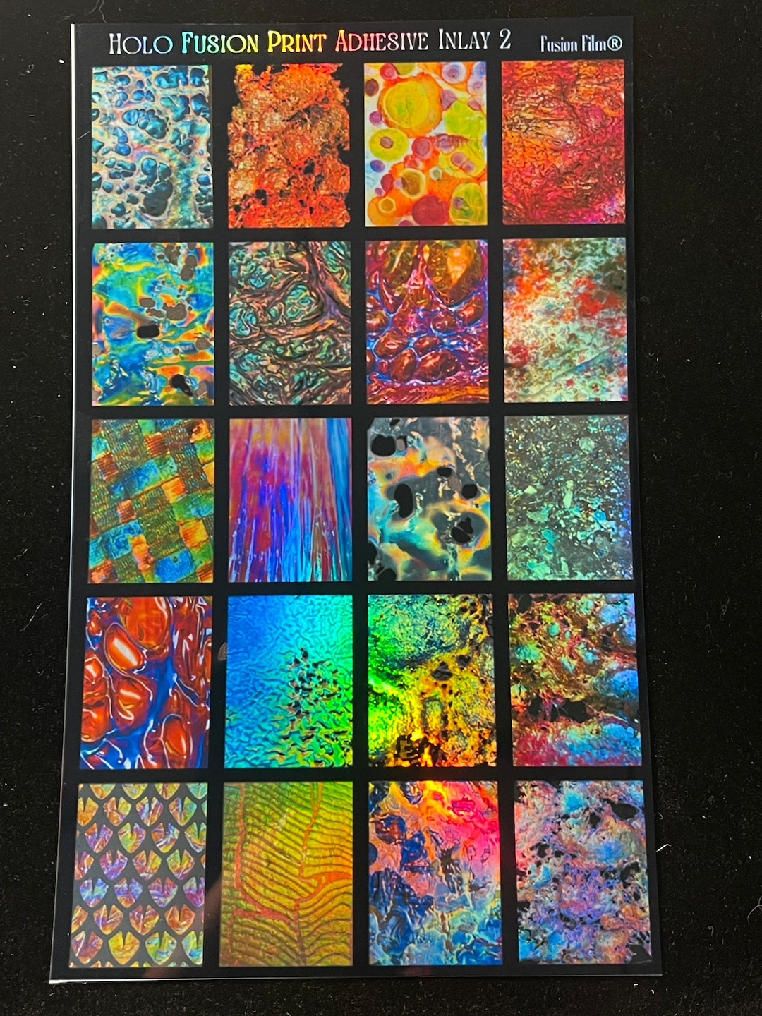 Holo Fusion Sticker Set #2 , Adhesive Inlay, Holographic Stickers, for ...