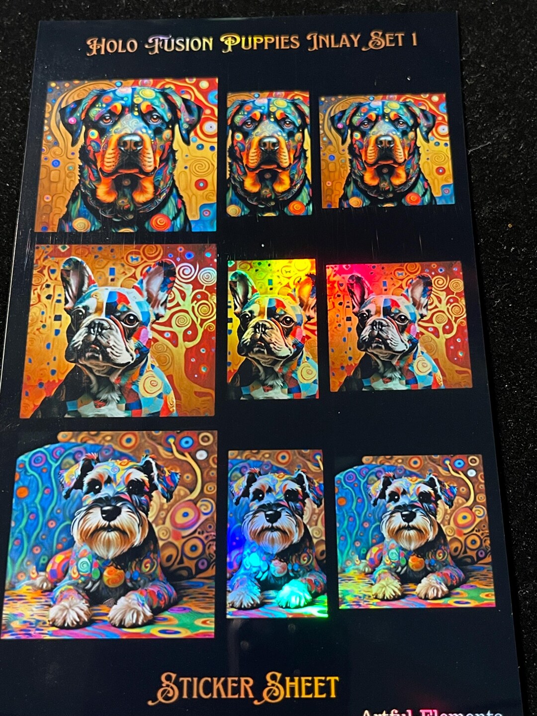 Holo Fusion Sticker, Adhesive Inlay, Holographic Stickers, for Gourd ...