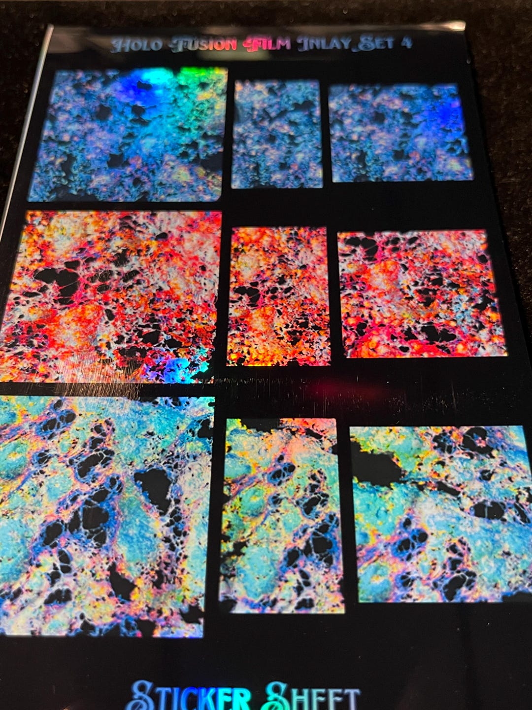 Holo Fusion Sticker, Adhesive Inlay, Holographic Stickers, for Gourd ...