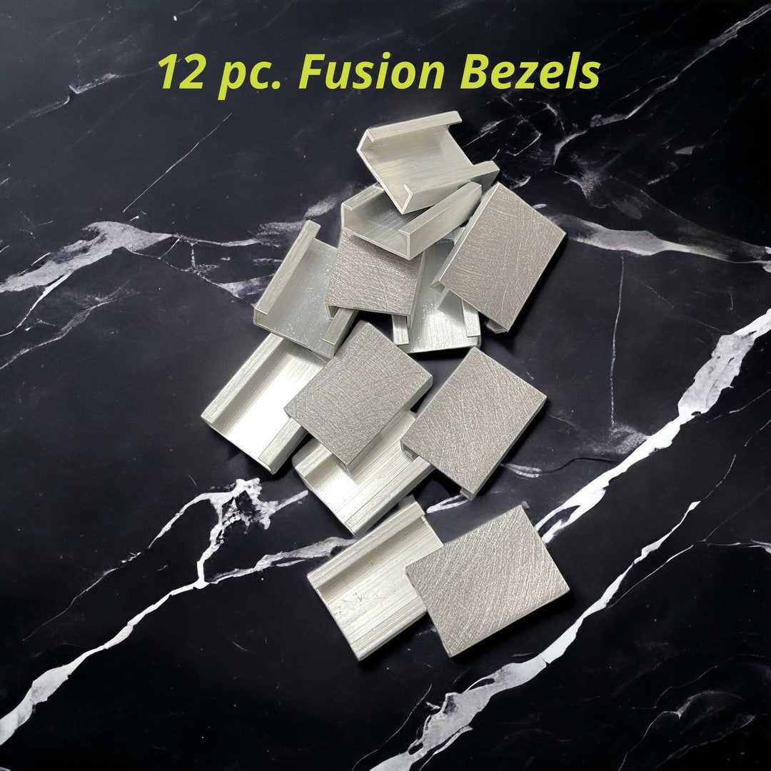 Bezels Bulk 12pc 12 Bails,track Bezels, Fusion Bezels, Aluminum Bezels ...