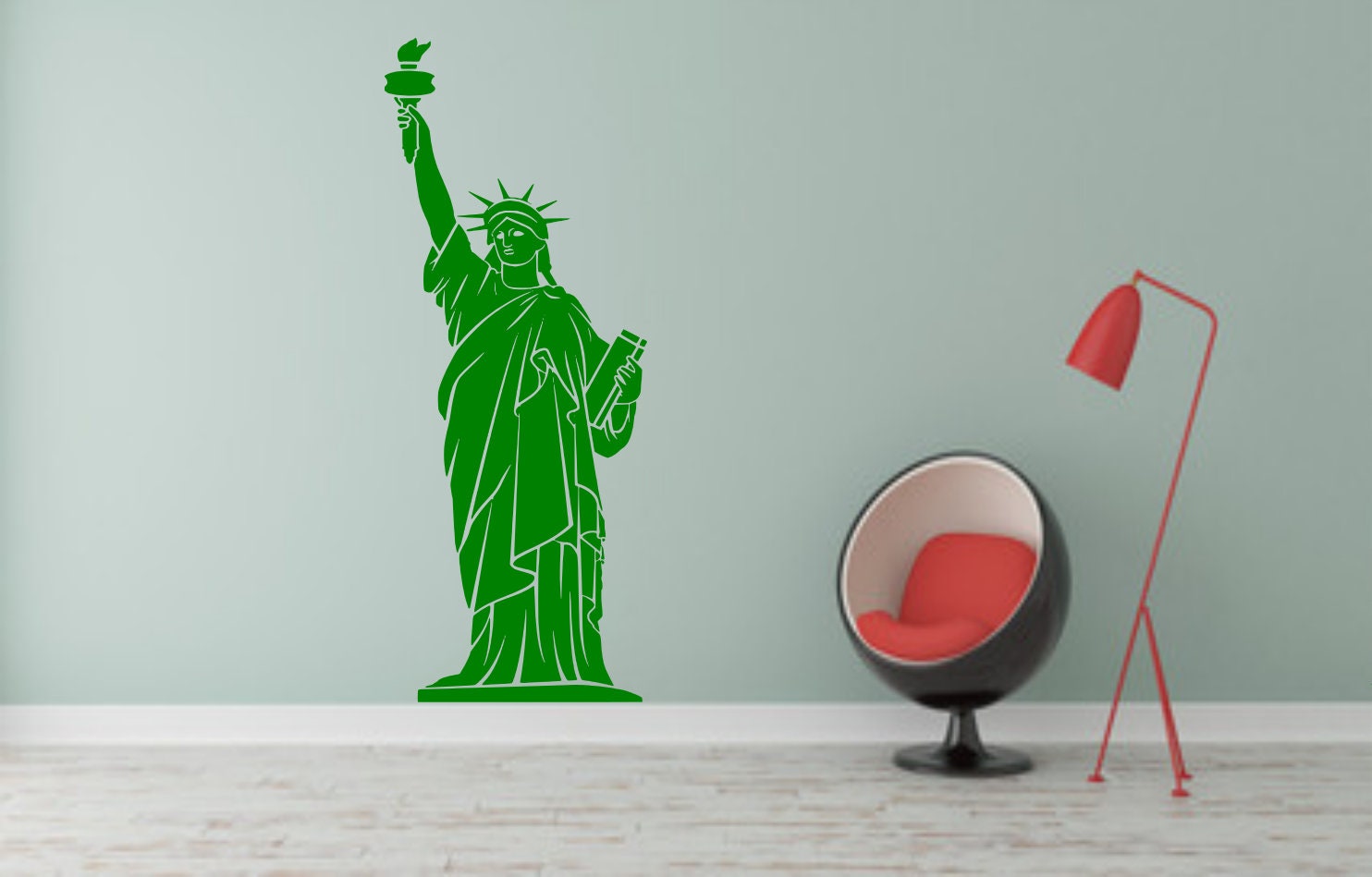 Statue of Liberty Landmark Wall Art Decal Sticker Home Decor - Etsy