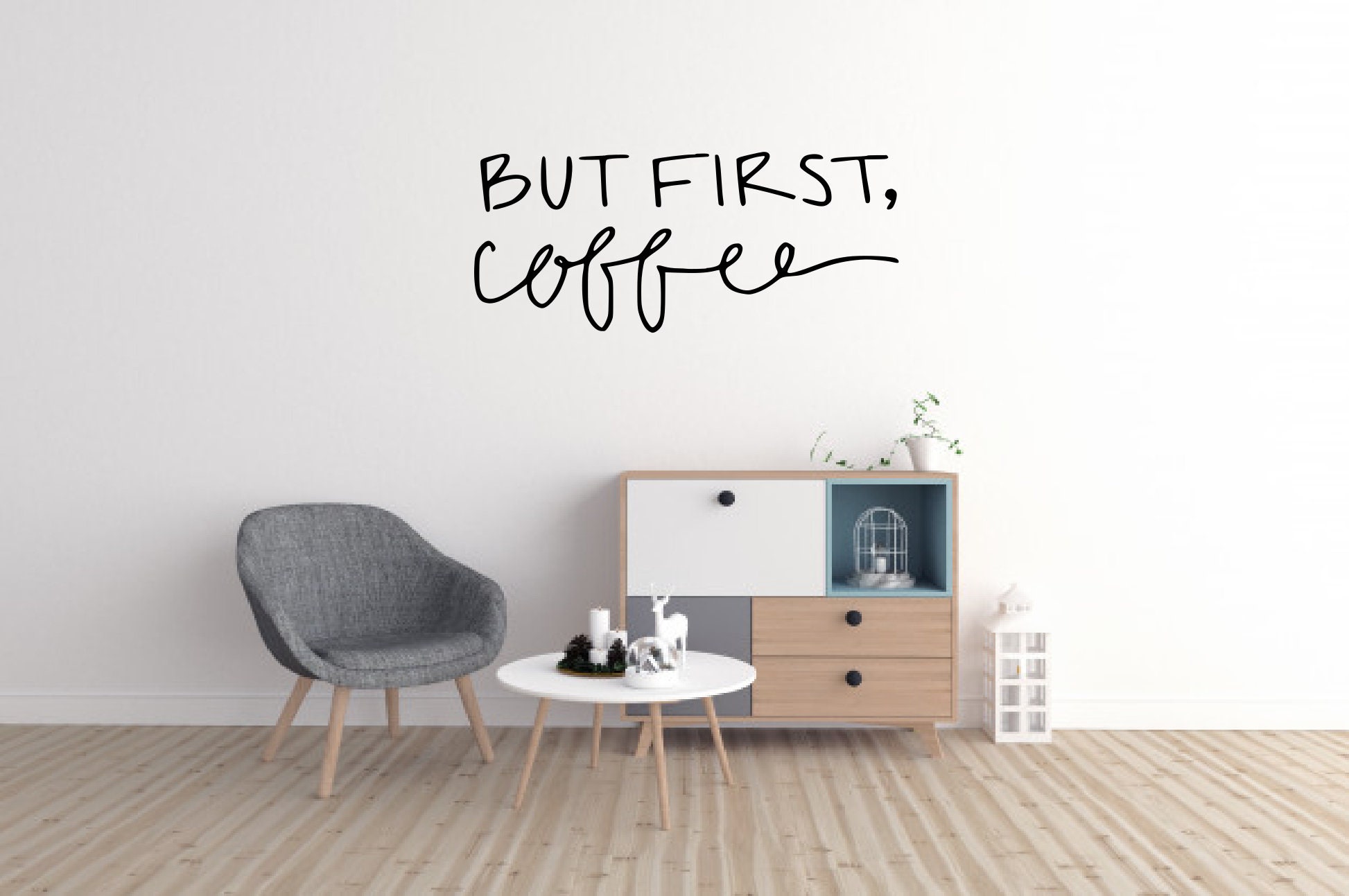 But First Coffee Wall Art Decal Sticker Quote Q84 - Etsy UK