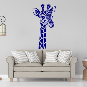 Beautiful Giraffe Head Wall Art Decal Sticker Home Decor - Etsy
