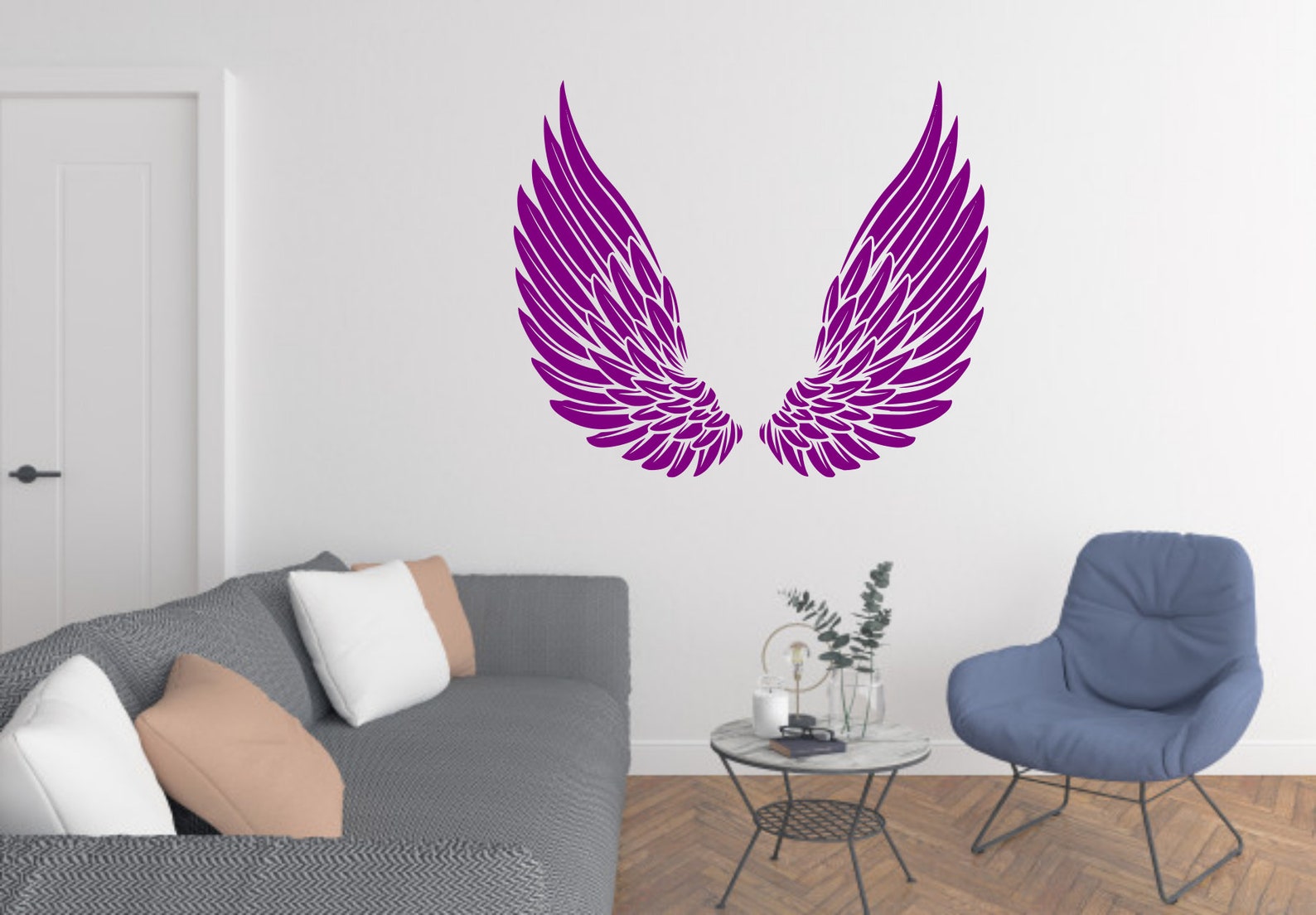 Angel Wings Wall Art Decal Sticker Home Decor Transfer O117 - Etsy