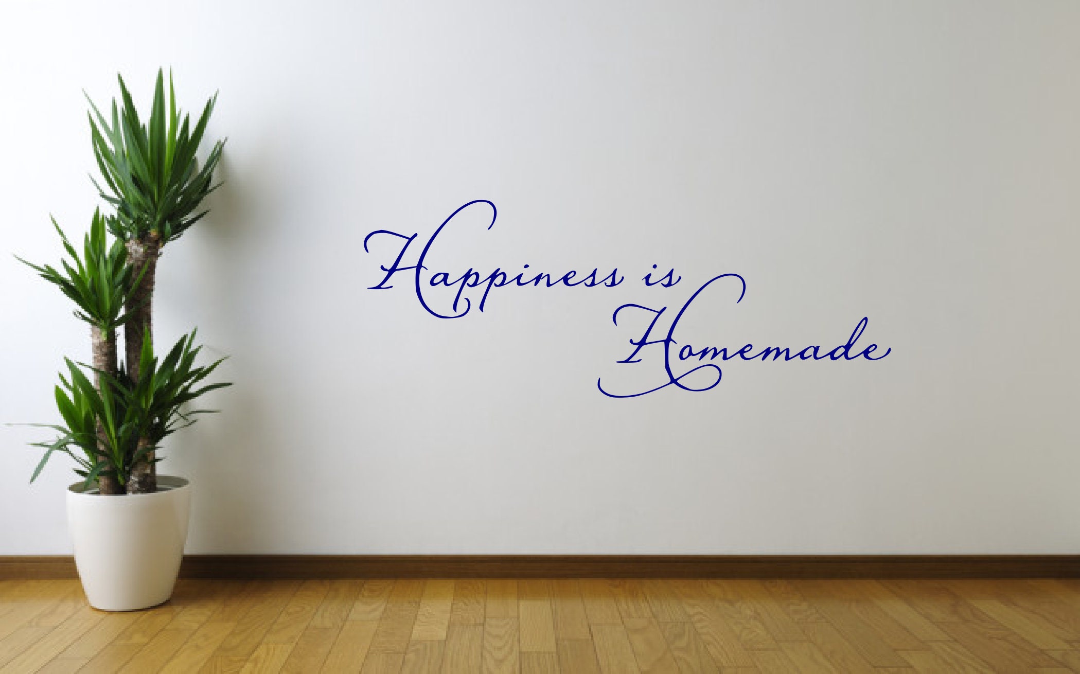 Happiness is Homemade Wall Art Decal Sticker Quote Q82 | Etsy