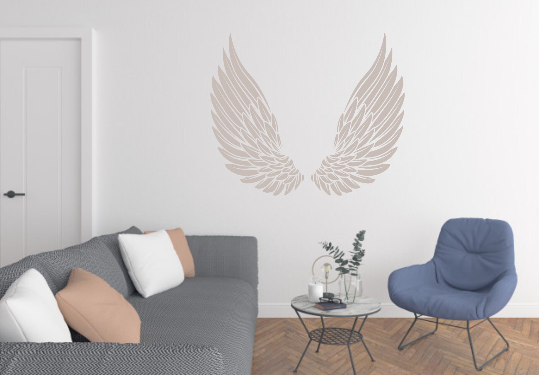 Angel Wings Wall Art Decal Sticker Home Decor Transfer O117 | Etsy