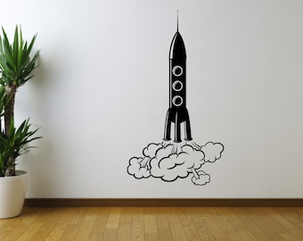 Rocket Ship Wall Art | Etsy