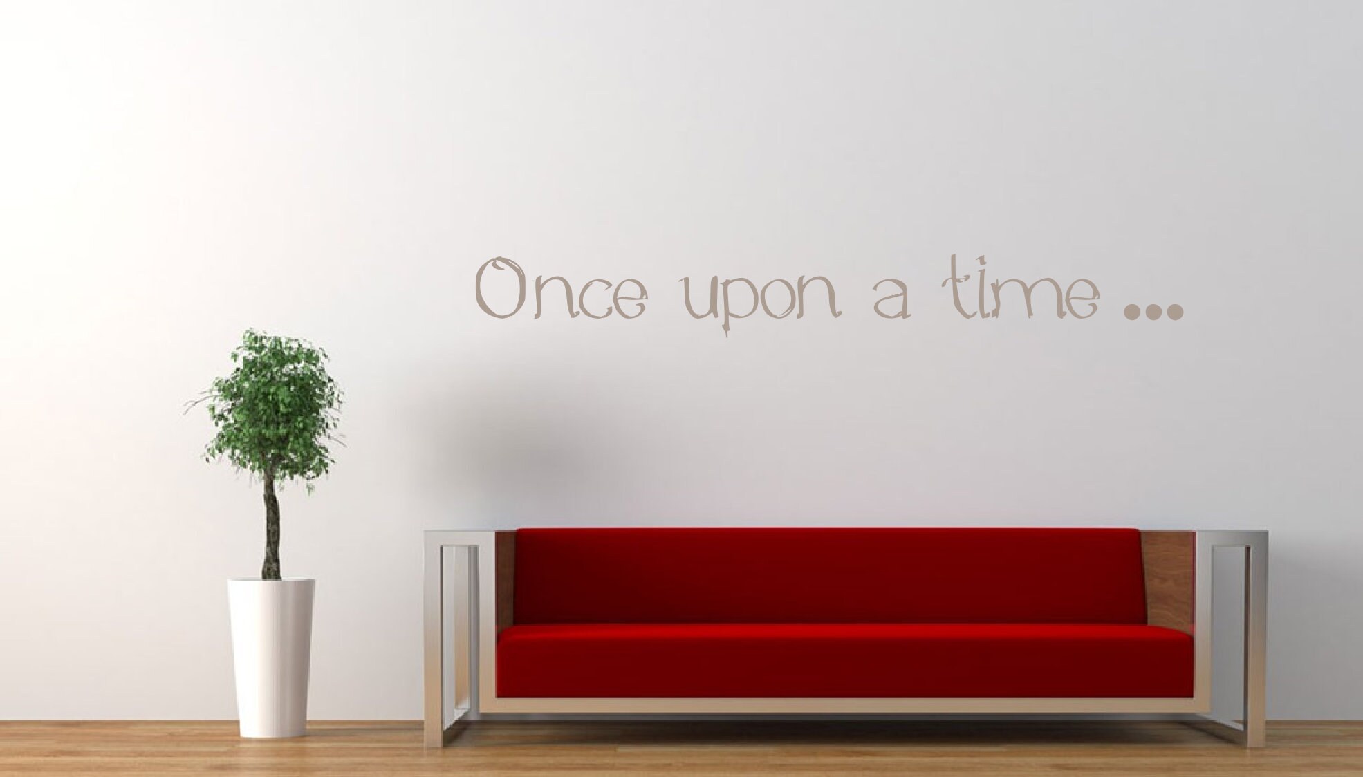Once Upon A Time Wall Art Decal Sticker Q20 - Etsy UK