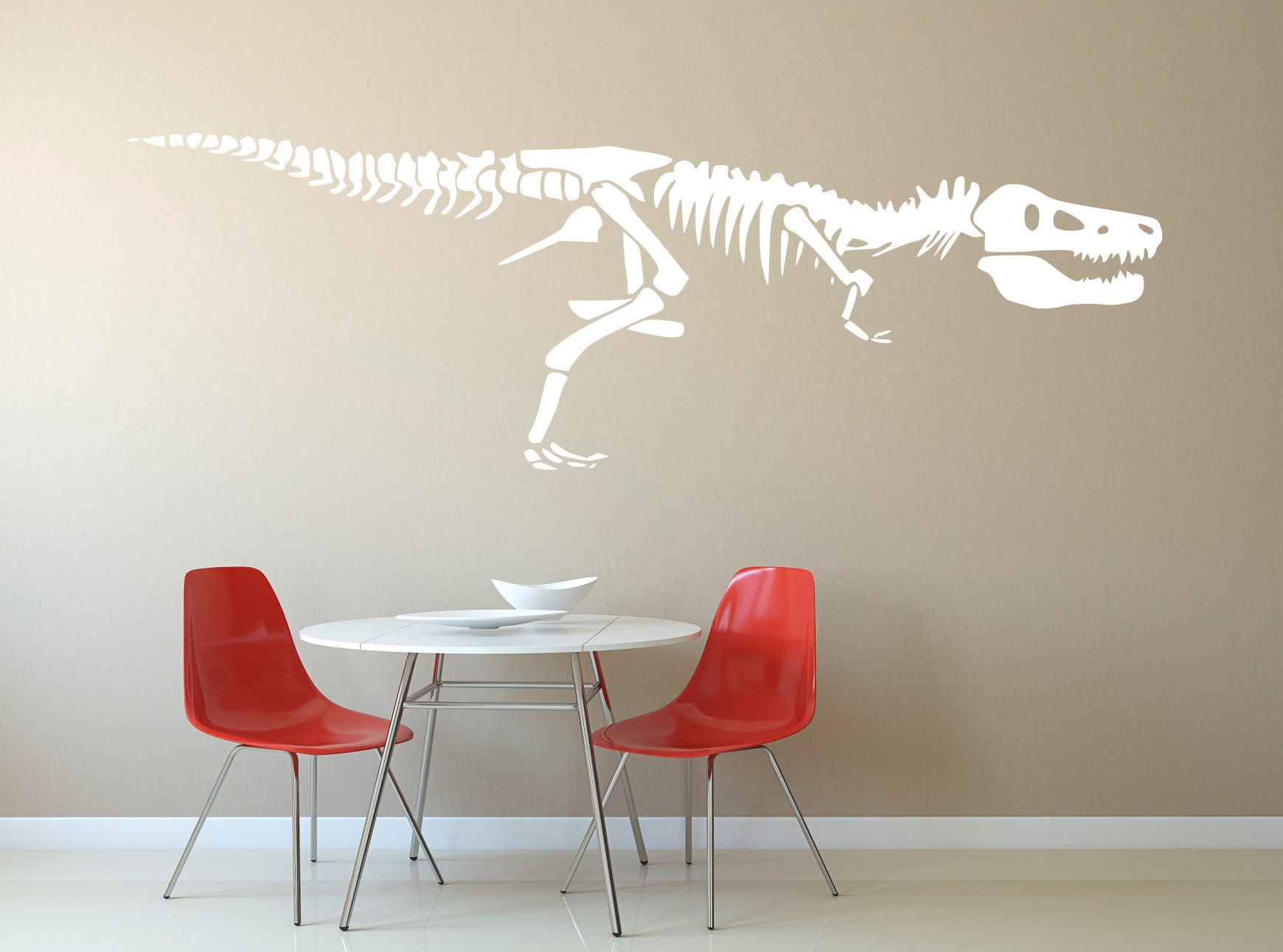 T-rex Bones Skeleton Wall Art Decal Sticker Transfer Home Decor DI6 ...