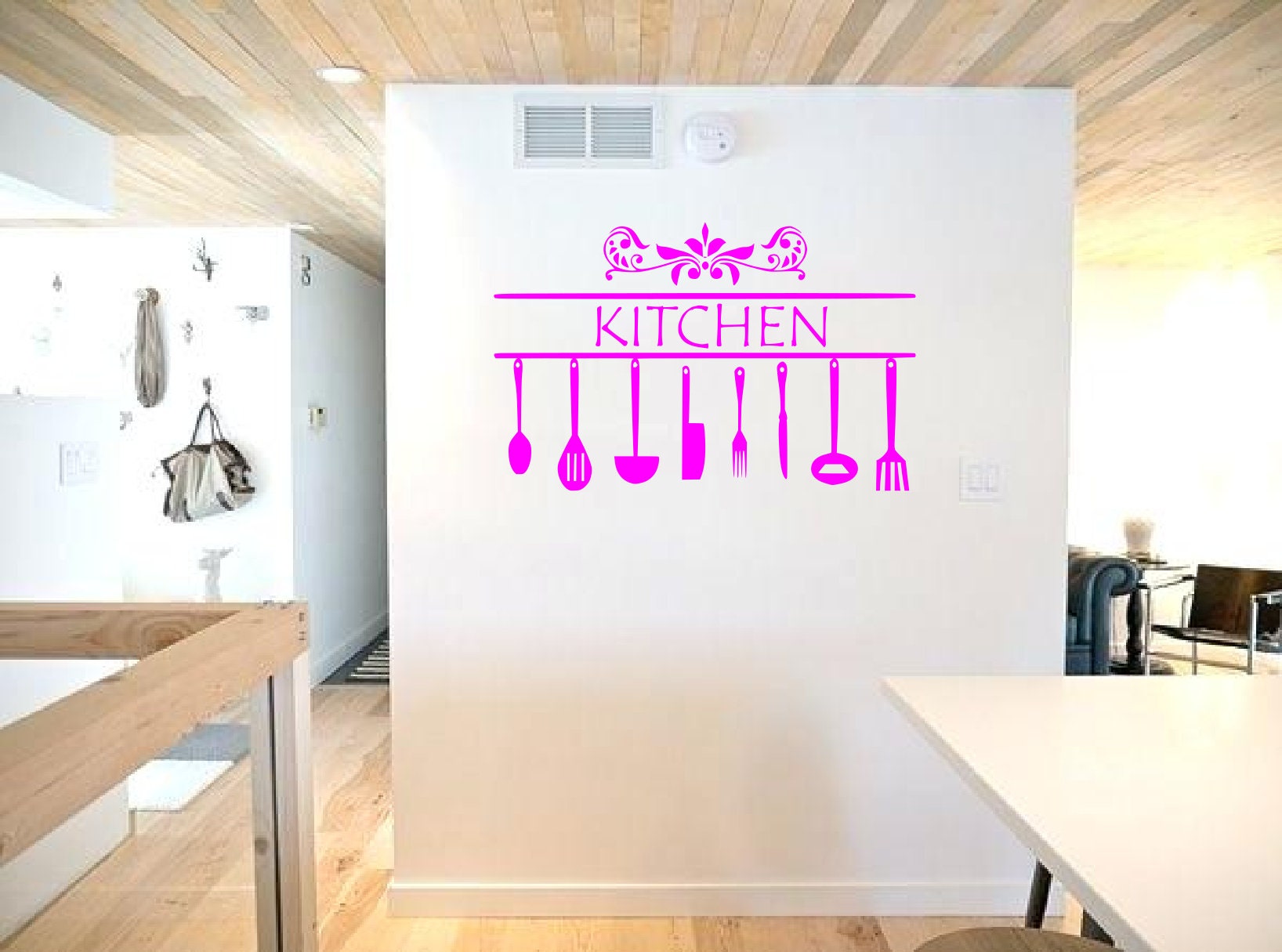 Kitchen Utensils Wall Art Decal Sticker Quote Home Decor | Etsy