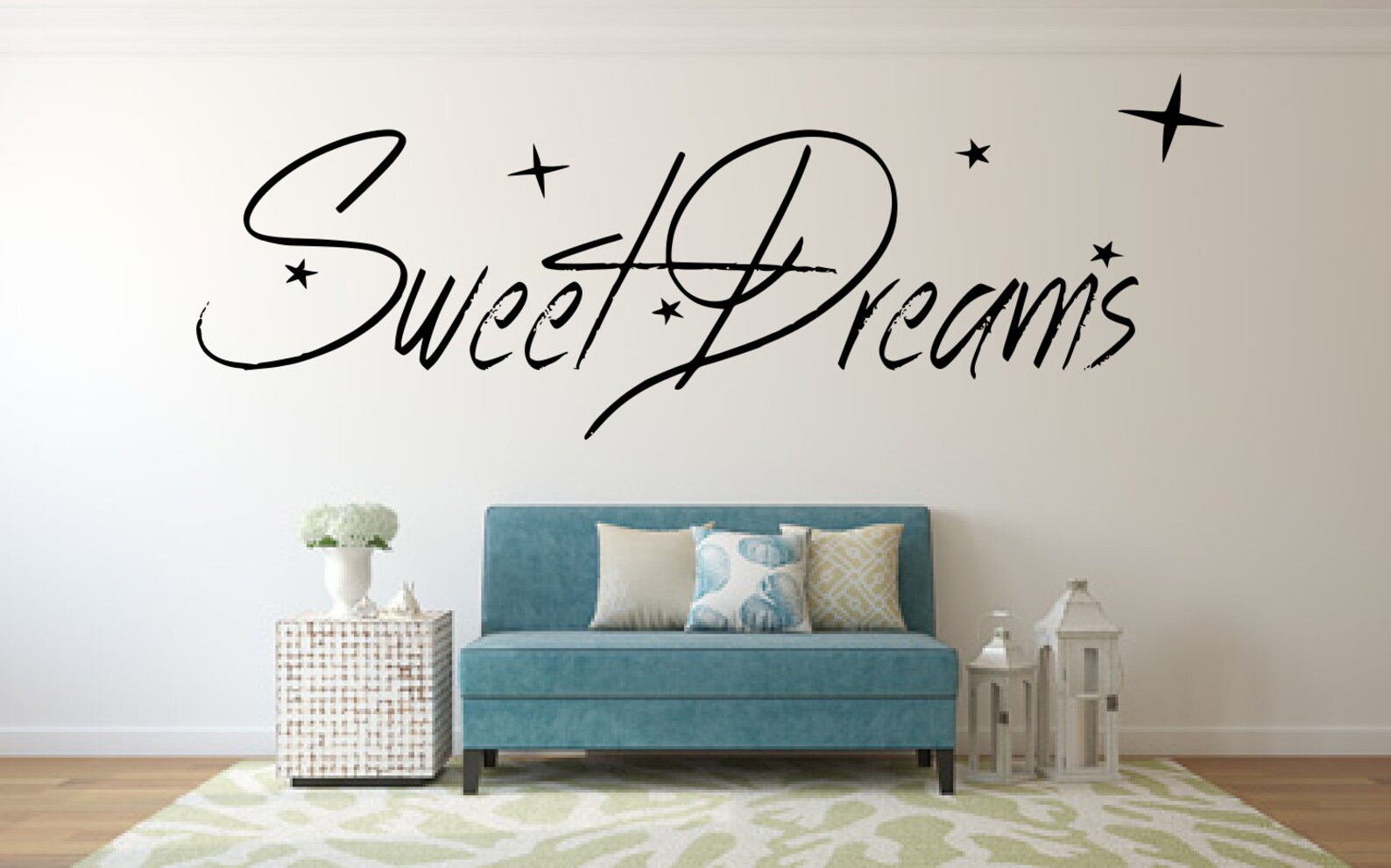 Sweet Dreams Wall Art Decal Sticker Quote Q99 | Etsy
