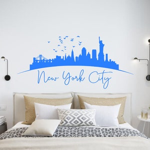 New York City USA Skyline Wall Art Decal Sticker Home Decor Art Vinyl ...
