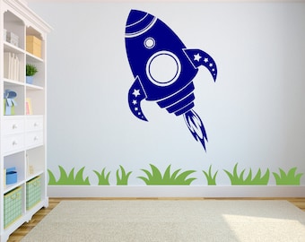 Rocket Wall Decal | Etsy