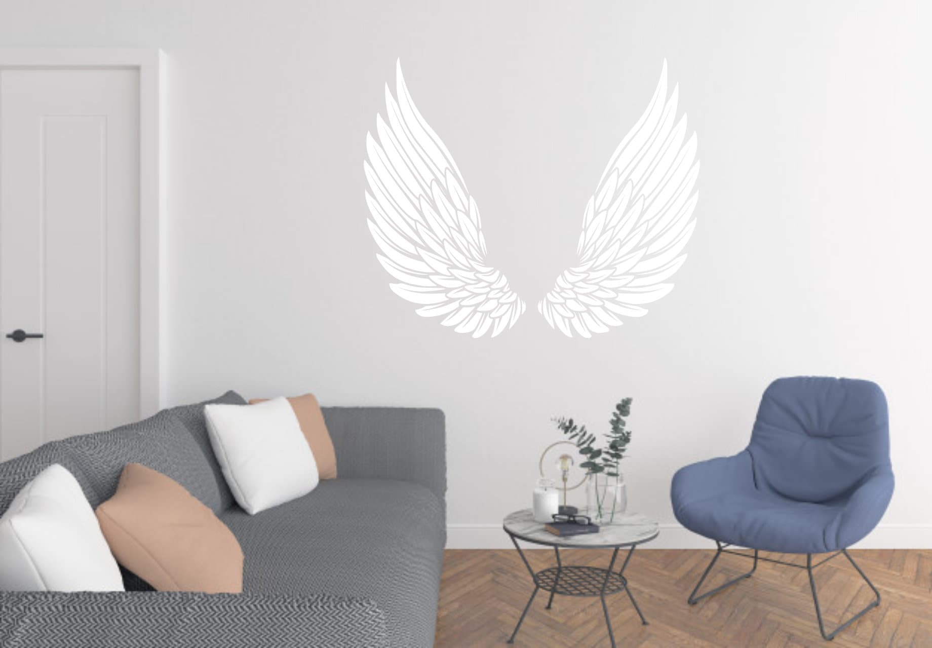 Angel Wings Wall Art Decal Sticker Home Decor Transfer O117 | Etsy
