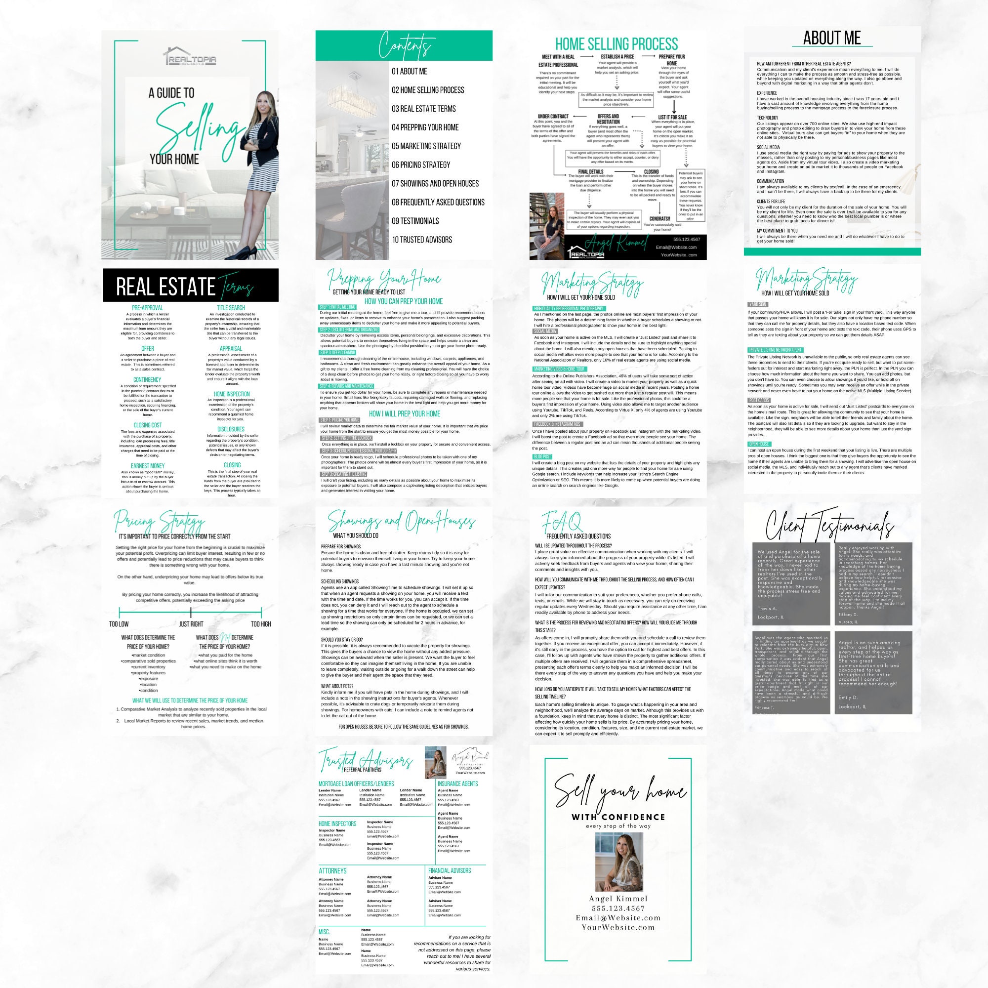 Real Estate Listing Presentation | Listing Packet | Pre-listing Guide ...