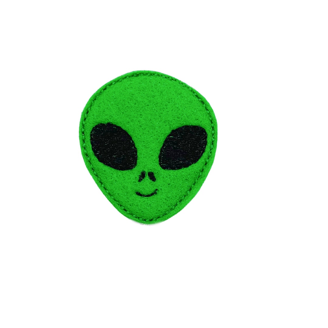 Alien Feltie, Felt Alien, Green Feltie, Cute Feltie, Embroidered Felt ...