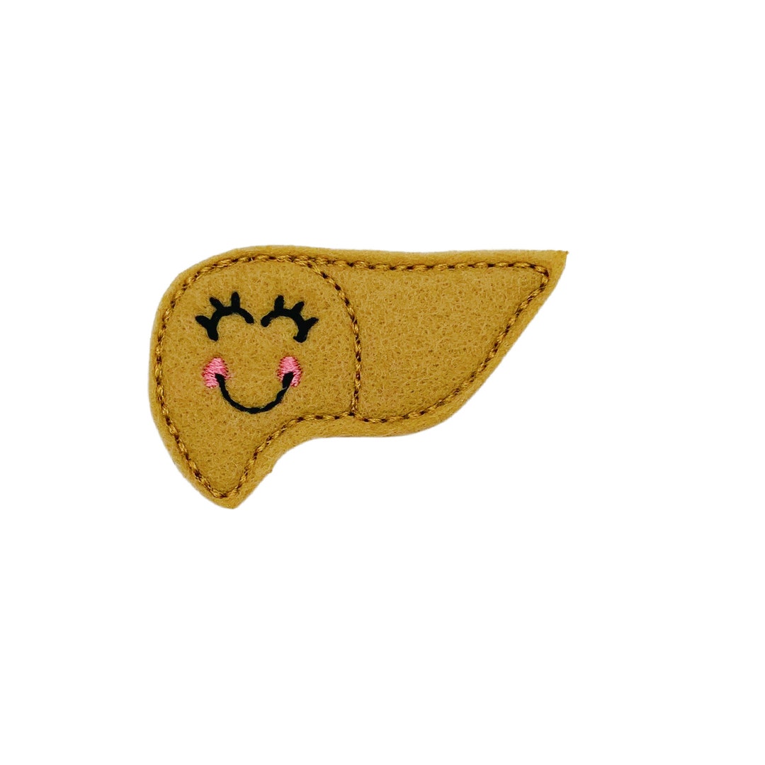 Liver Feltie, Liver Felt, Liver Applique, Liver Embellishment, Organ ...