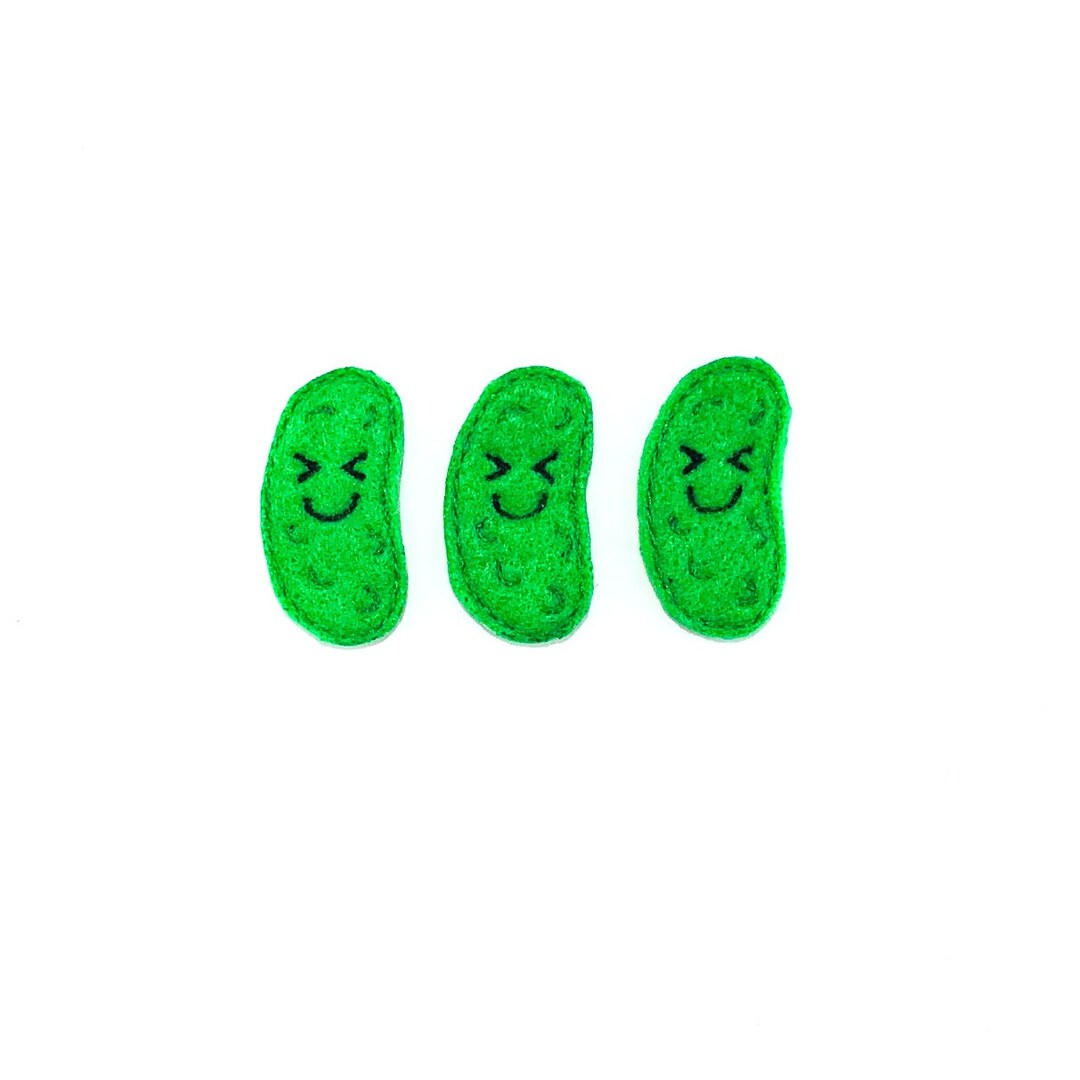 Pickle Feltie, Pickle Felt, Pickle Embellishment, Food Feltie, Food ...
