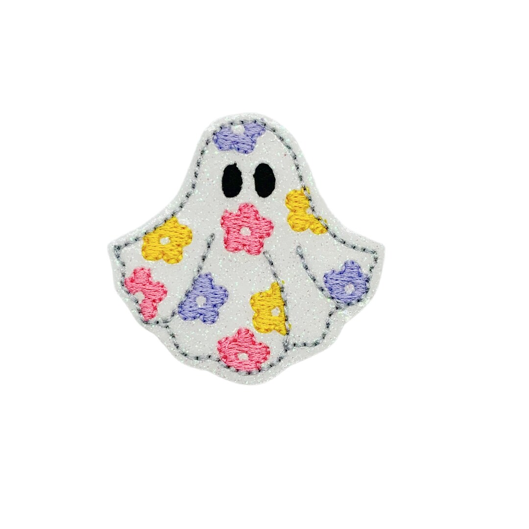 Flower Ghost Felties, Floral Ghost Felties, Halloween Felties, Fall ...
