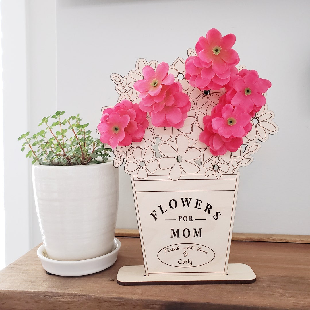 Handmade Maple Wood Flower Holder for Kids' Handpicked Blooms - Etsy