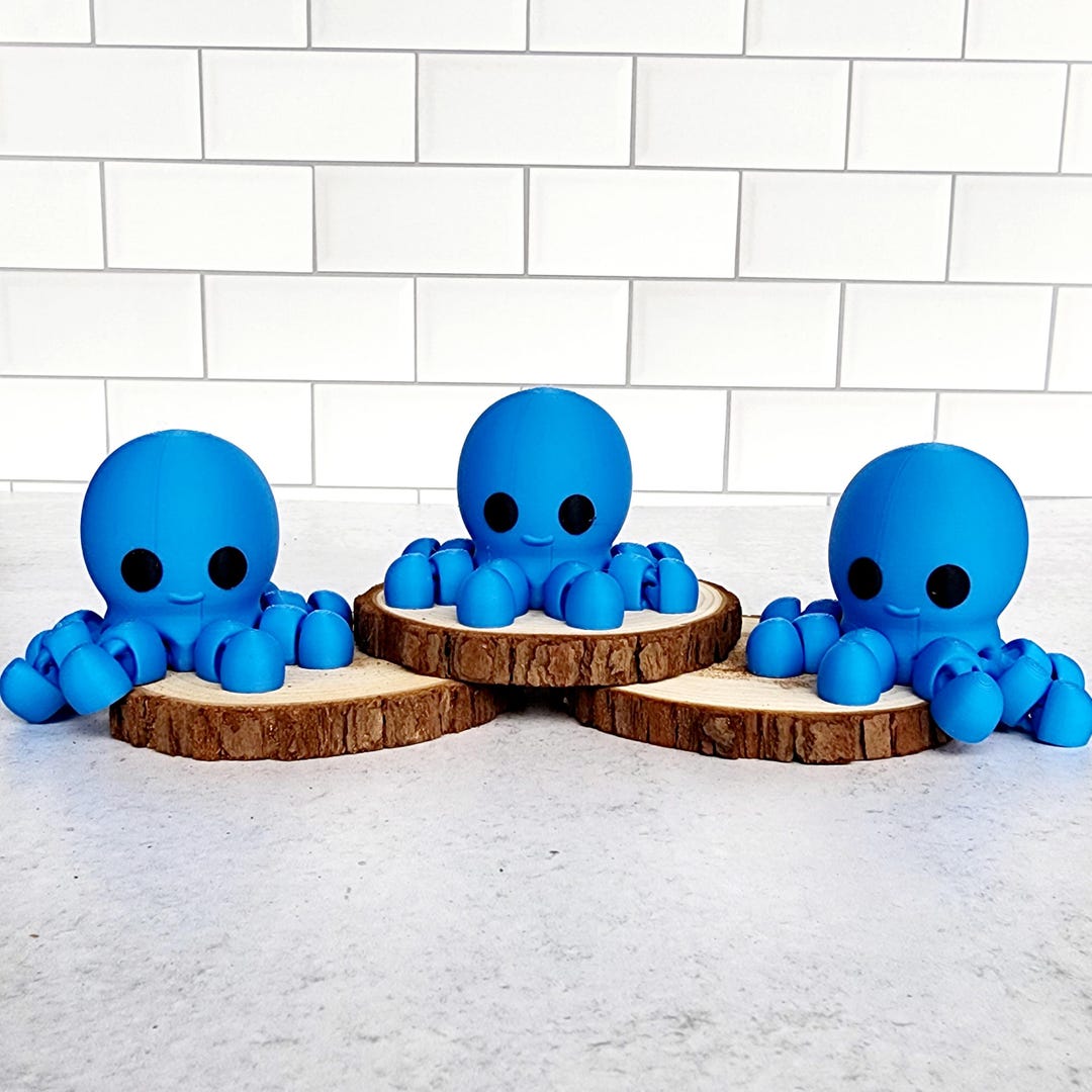 3D Printed Octopus Fidget Toy: Eco-friendly PLA Plastic - Etsy