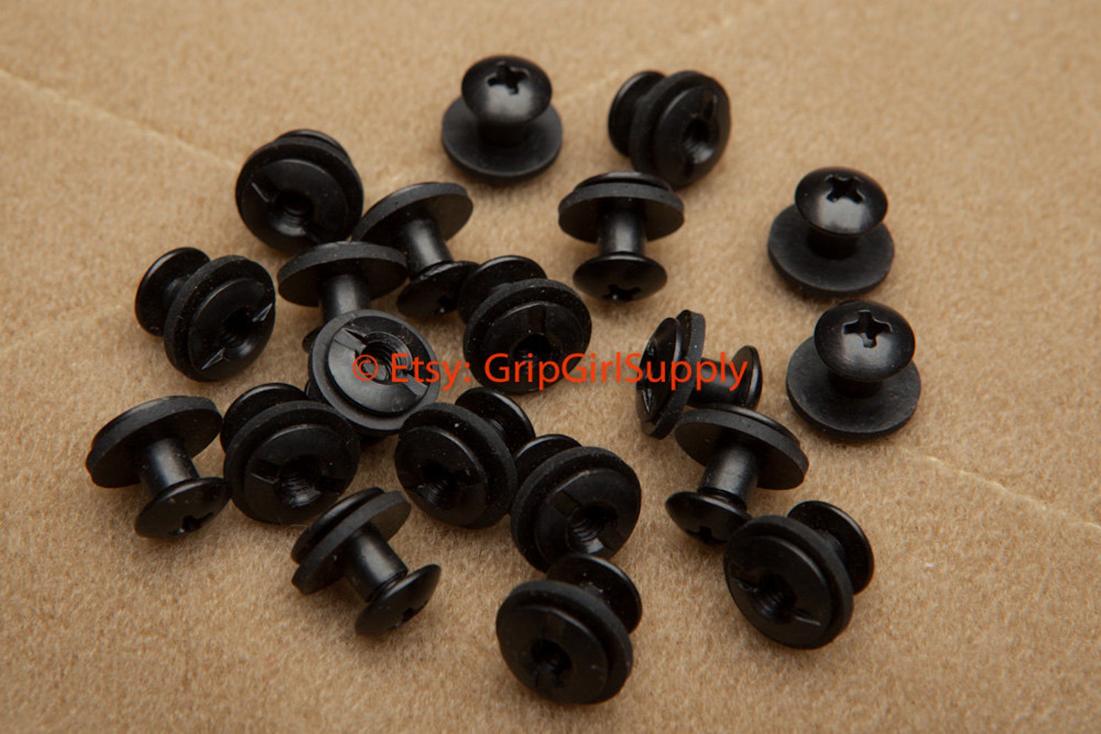 Set of 50x BLACK Phillips Truss Head Chicago Screws/slotted Posts W ...