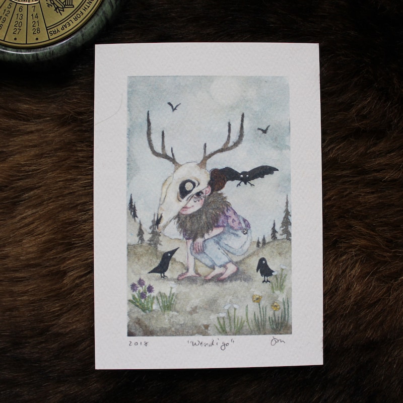 Cute Wendigo Art - Etsy