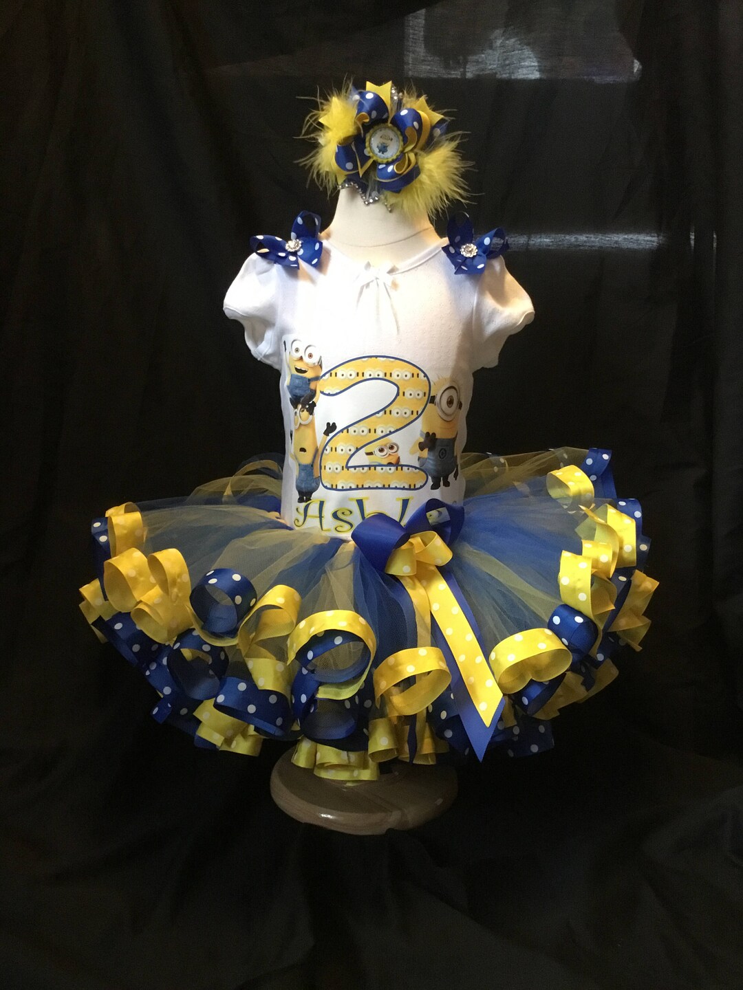 Little Girls Handmade Minion Tutu Outfit - Etsy