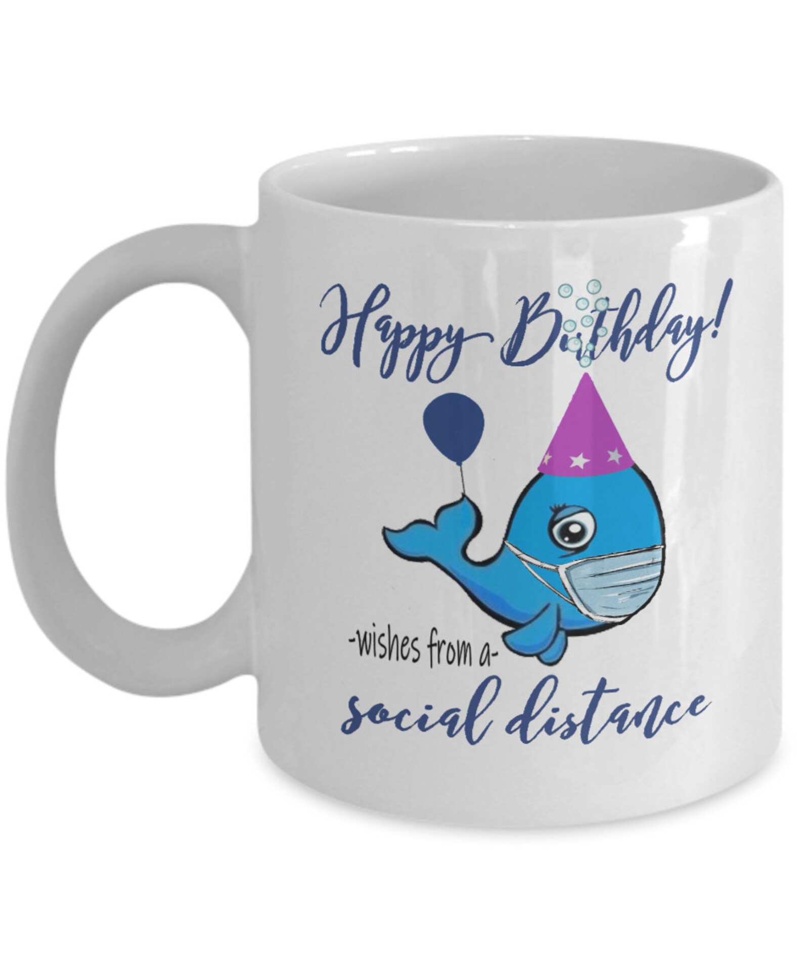 Happy Birthday Wishes From A Social Distance Birthday Gifts | Etsy