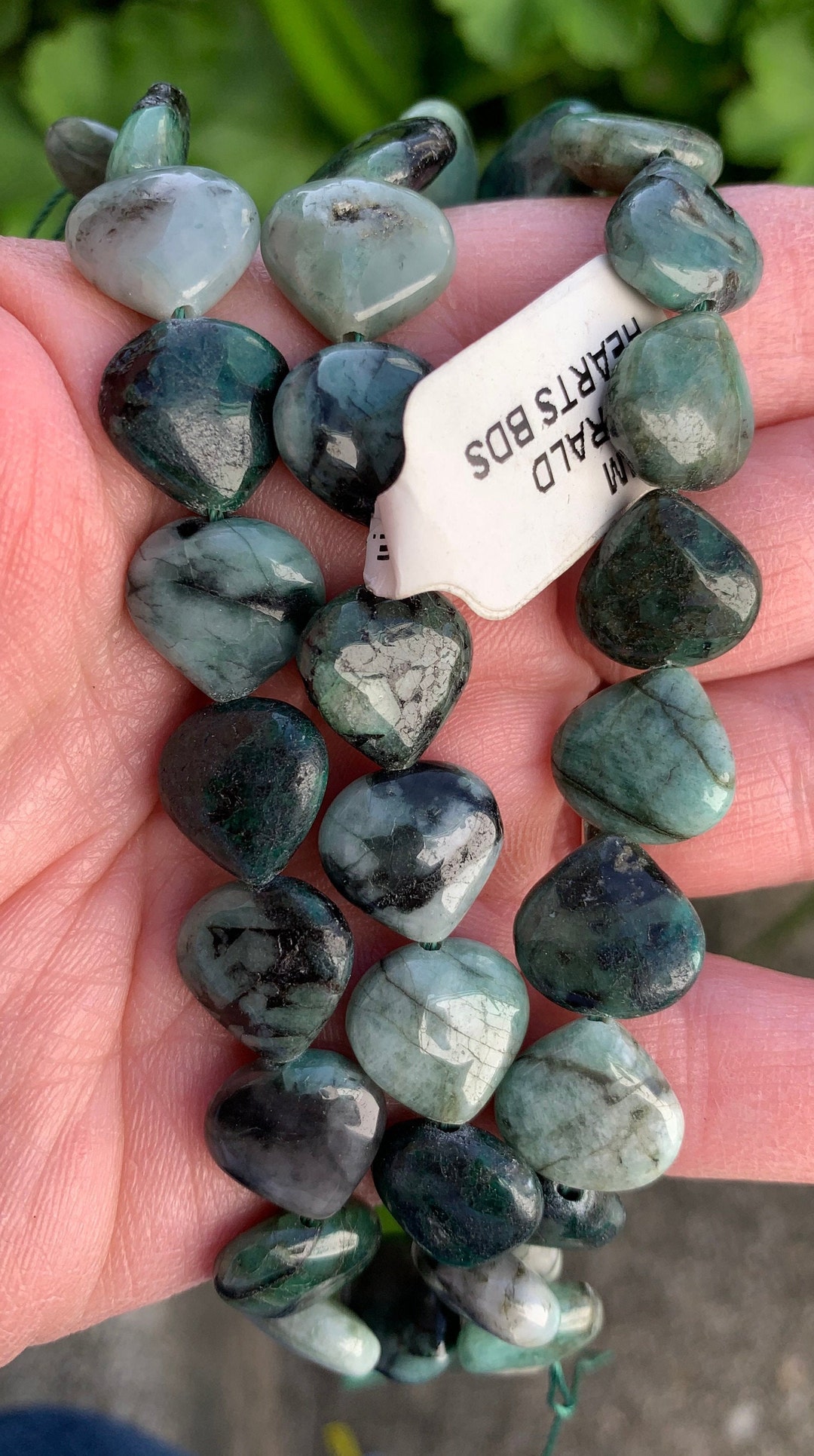 Individual Pieces of 14mm Smooth Heart Shaped Genuine Natural Emerald ...