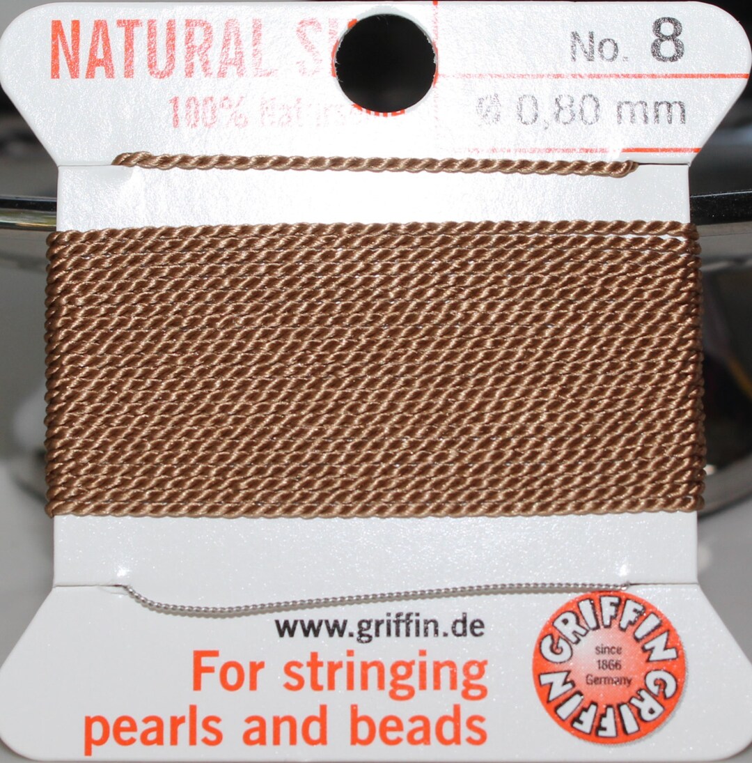 Griffin Beige Silk Thread With Needle - Etsy