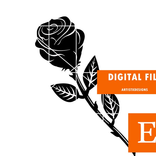 Rose Stem Svg - Etsy