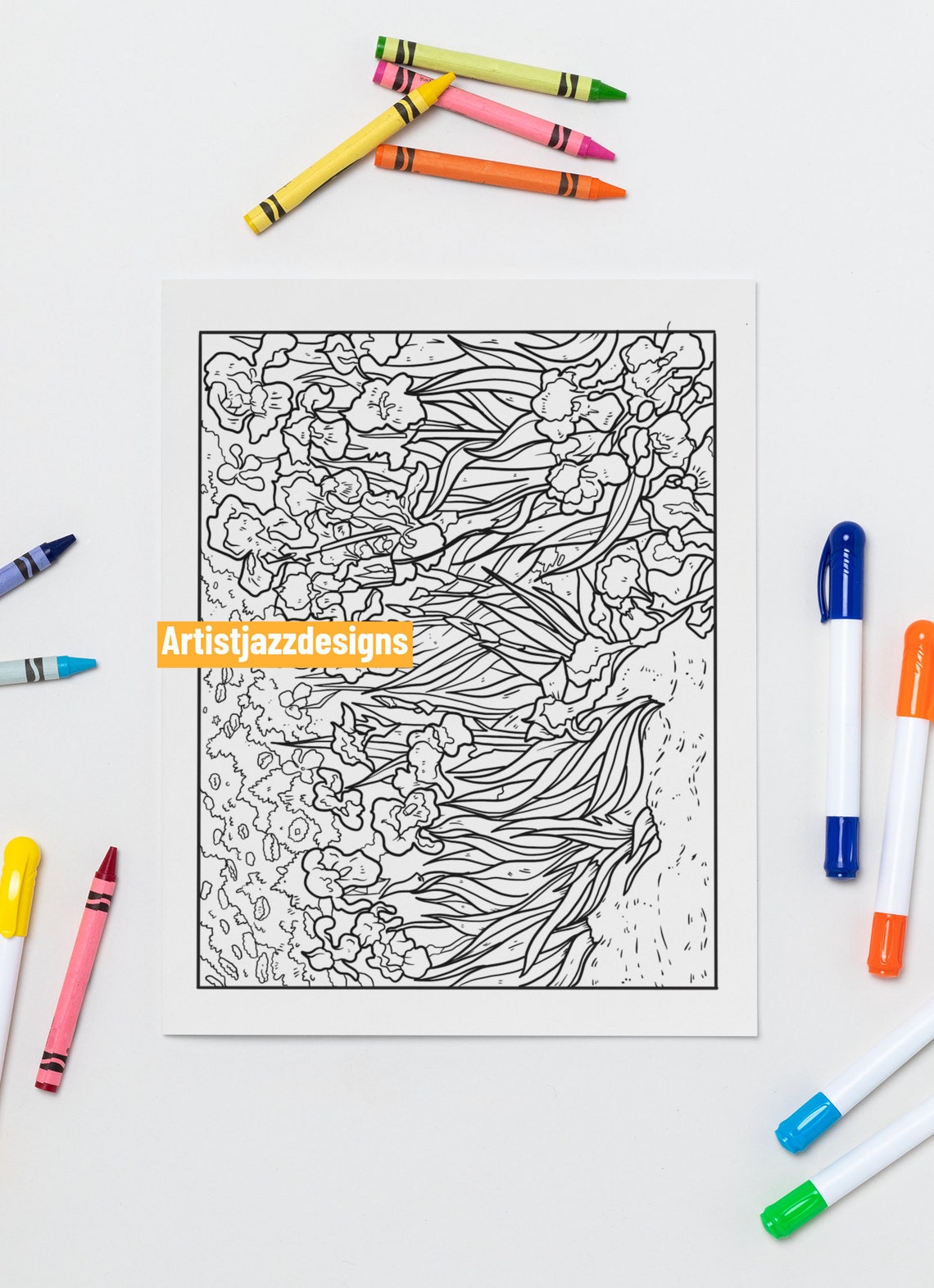 Vincent Van Gogh Coloring Pages Great for Home School and Art Teachers ...