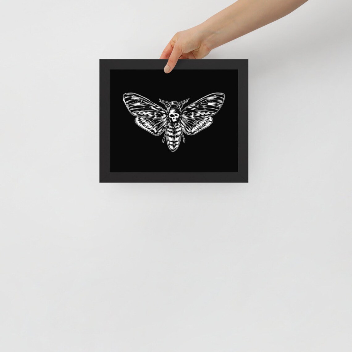 Moth Art print / Moth poster/ deaths head moth death moth | Etsy