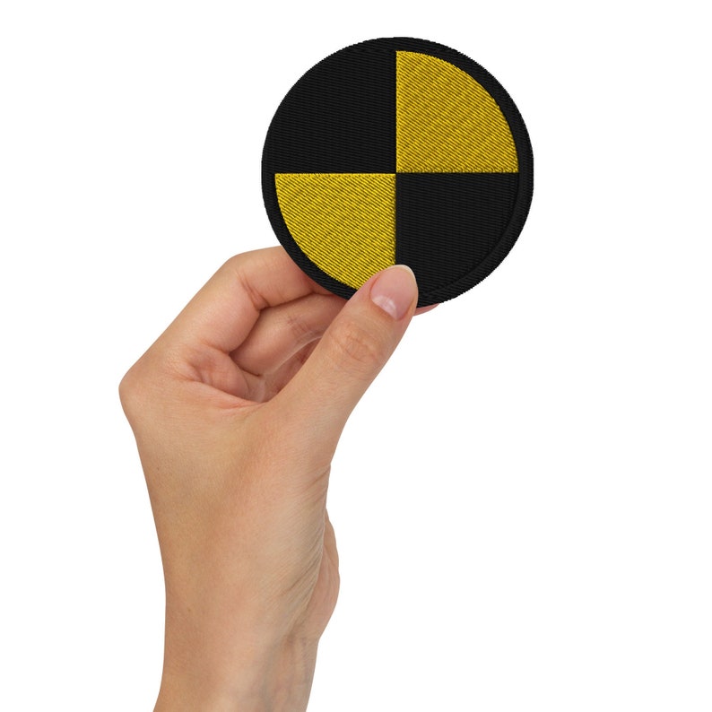 Test Dummy Symbol Iron on Embroidered Patches - Etsy