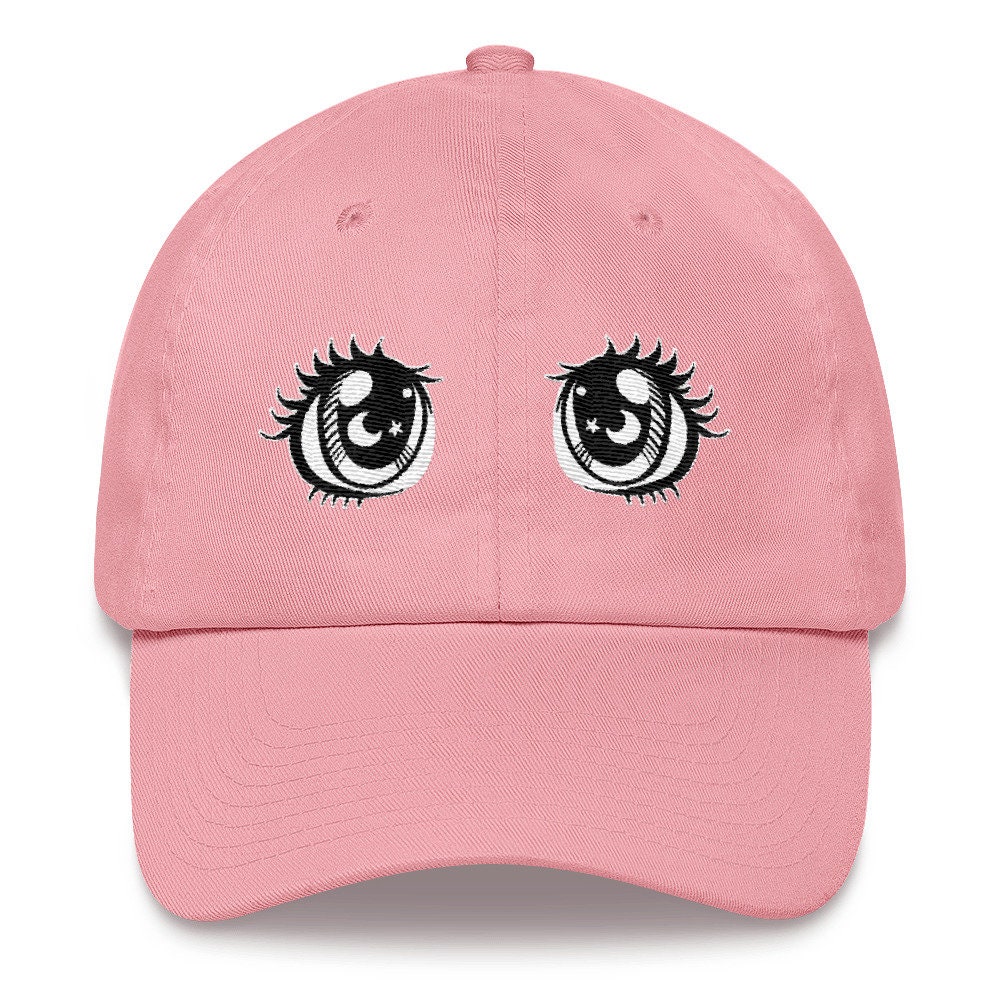 Anime Eyes Embroidered Dad Hat/ Anime Hat/ Anime Girl Eyes/ Anime Style ...