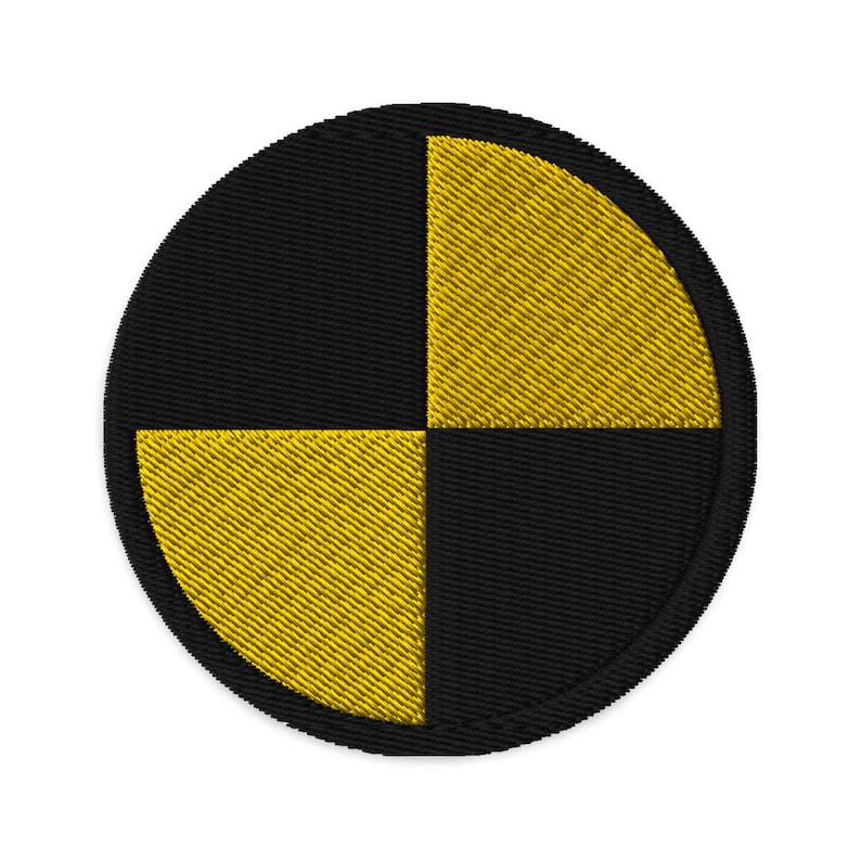 Test Dummy Symbol Iron on Embroidered Patches - Etsy