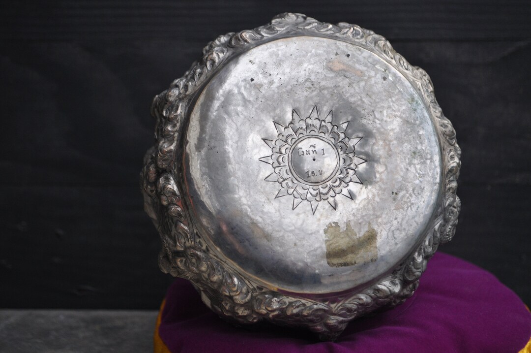 Vintage Thai Silver Bowl - Etsy