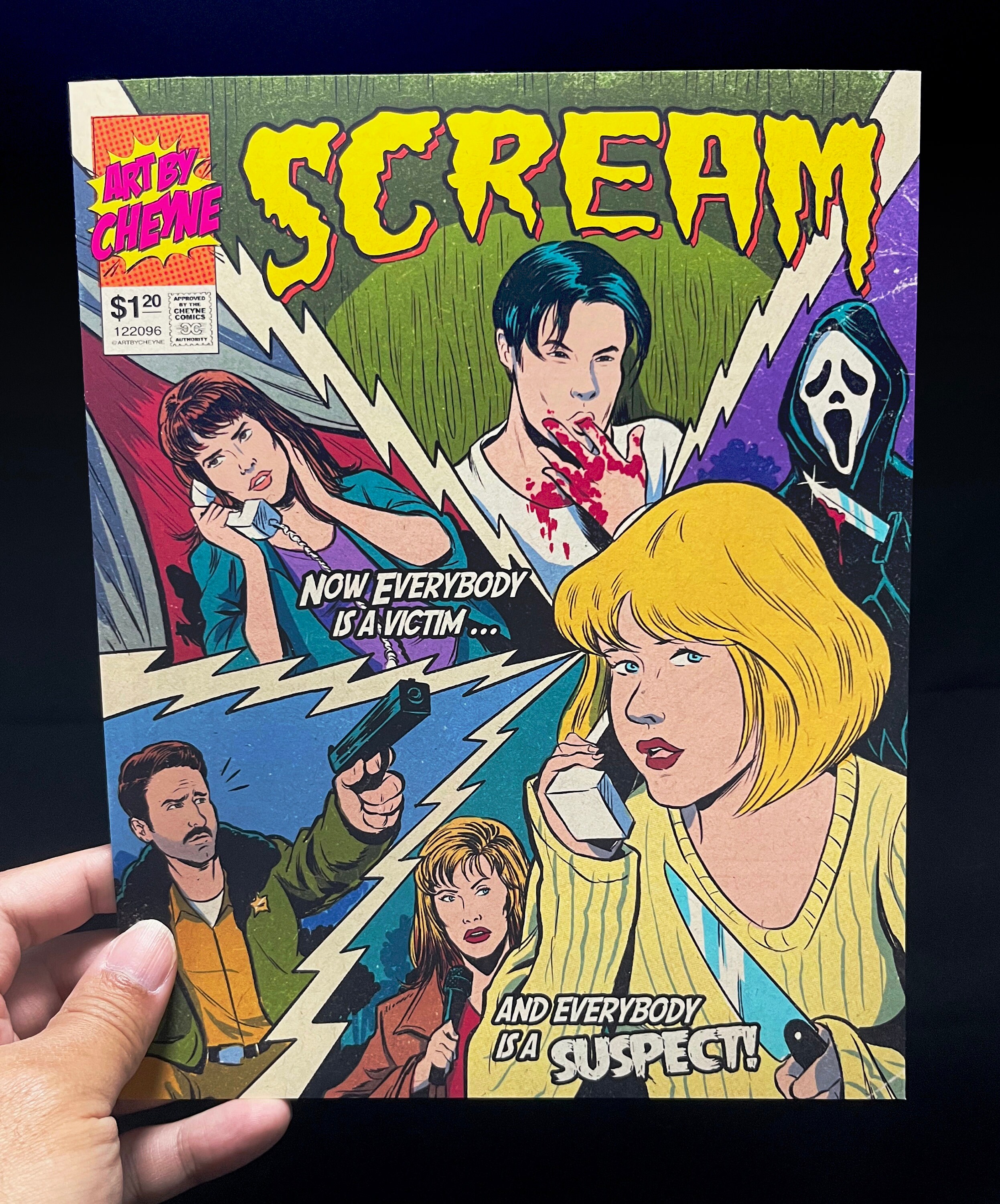 Scream Horror Comic Book Art Print - Etsy