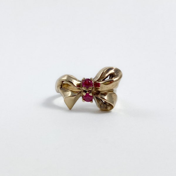 Gold Bow Ring - Etsy