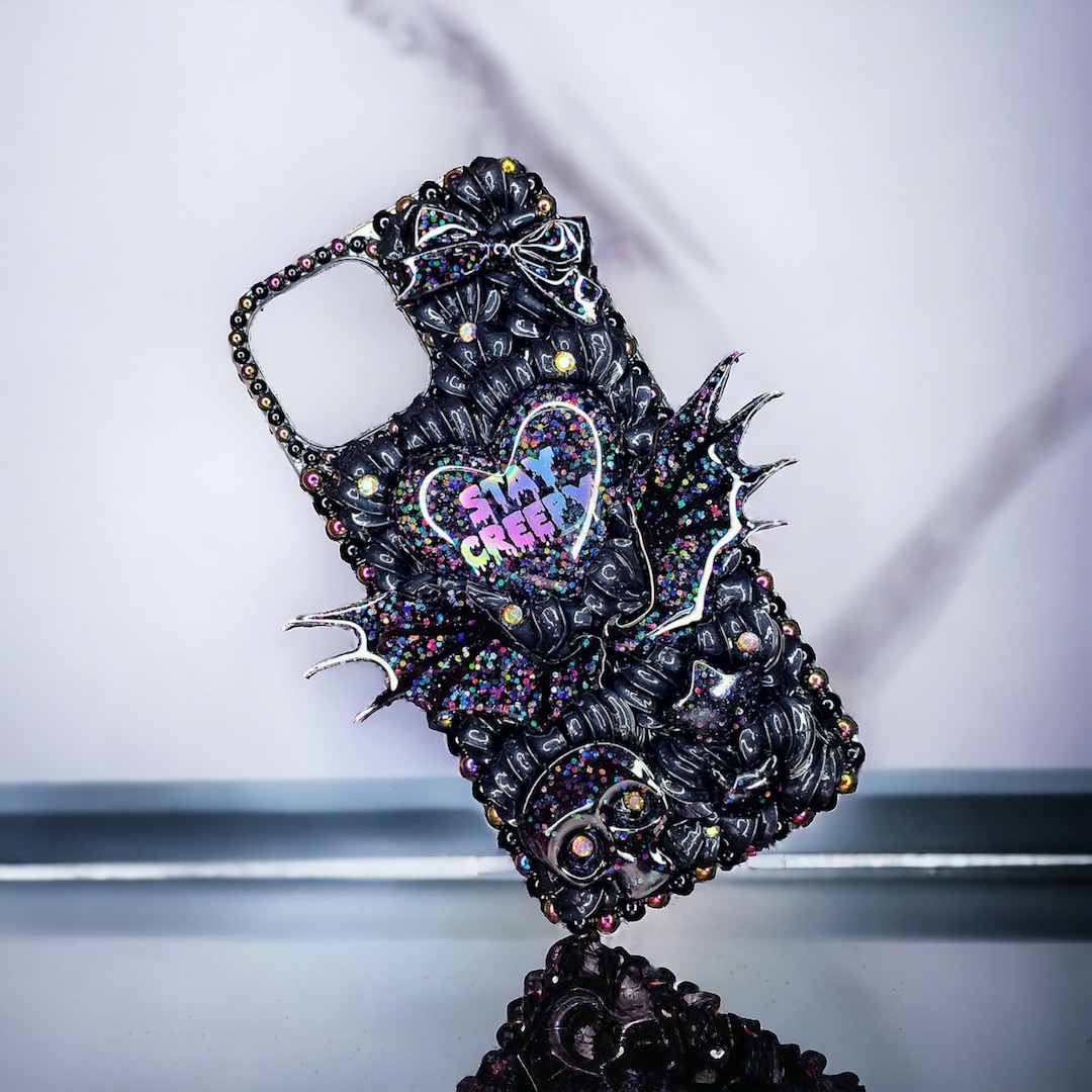 Stay Creepy Black Decoden Case MADE TO ORDER - Etsy