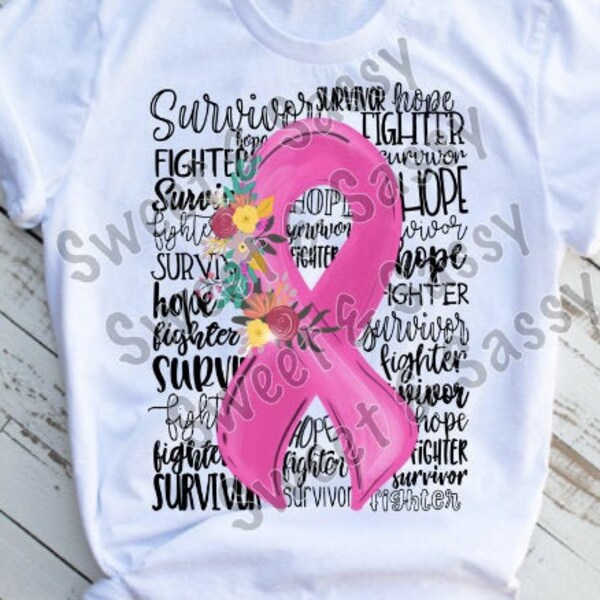 Breast Cancer Screen Print Transfer - Etsy