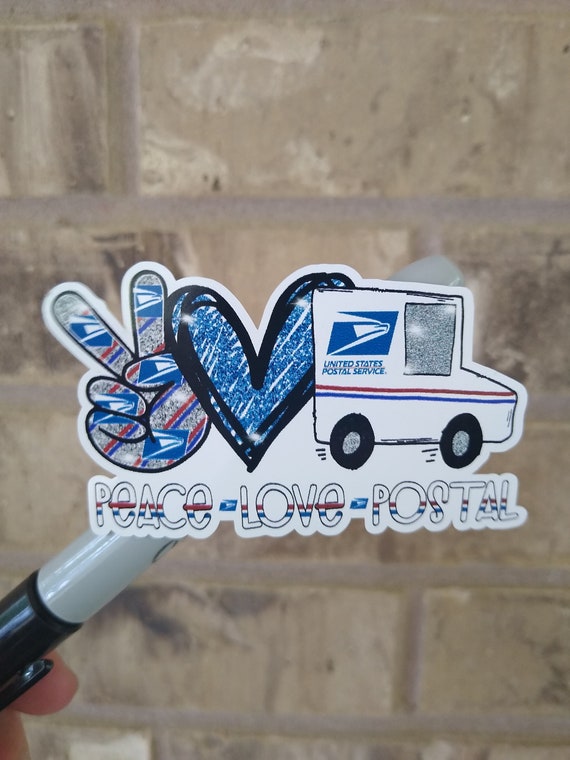 Peace Love Postal Vinyl Decals Embellishments Clip Art & Image Files ...